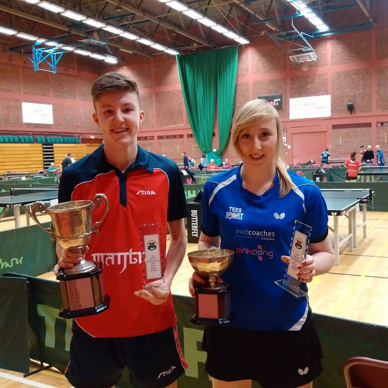 Callum Evans & Charlote Carey - National Champions 2017 - Table Tennis ...